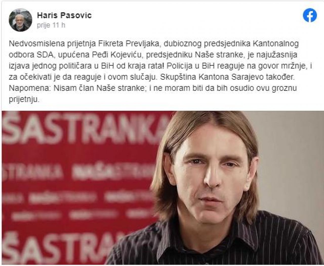 Haris Pašović: Policija u BiH reaguje na govor mržnje, i za očekivati ...